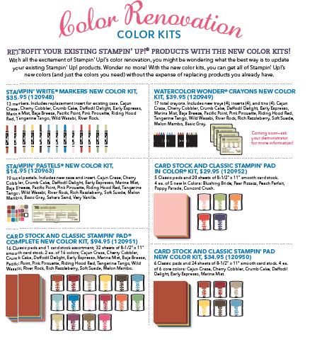 color kits | Linda Heller-Stamping School