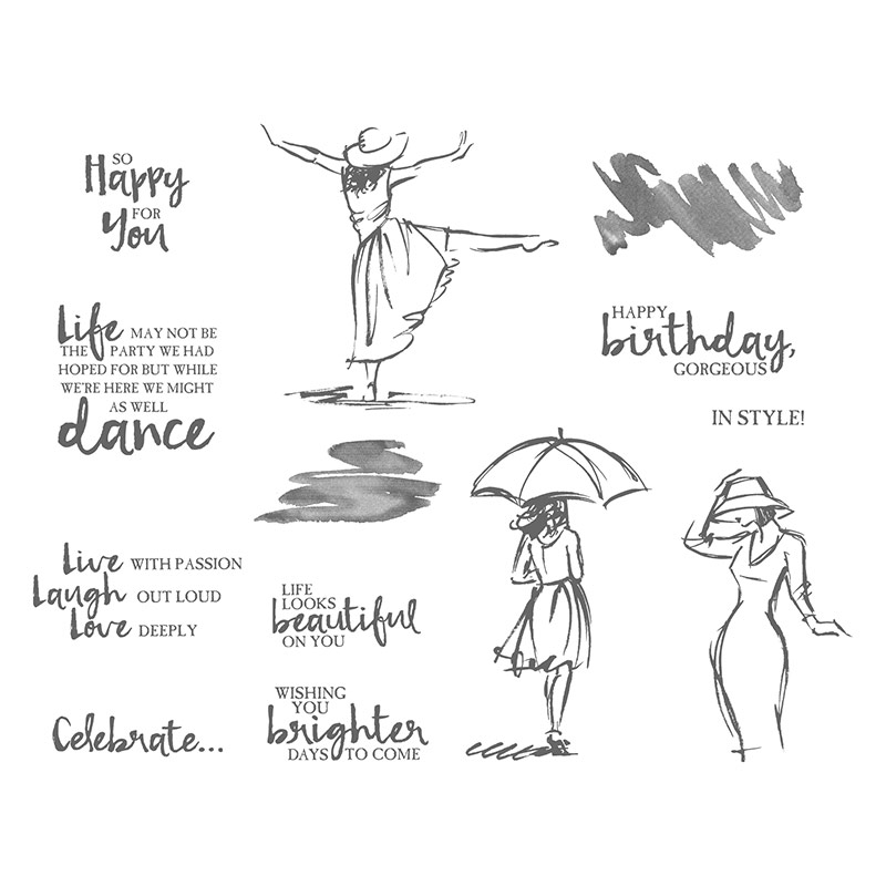 Quick & Easy Cards: Beautiful You Stamp Set | Linda Heller-Stamping School